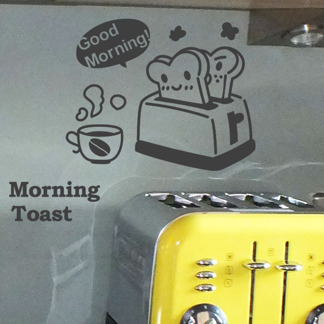 Kitchen Coffee Shop Sign Toast Wall Quote Art Stickers Wall Decals - Etsy