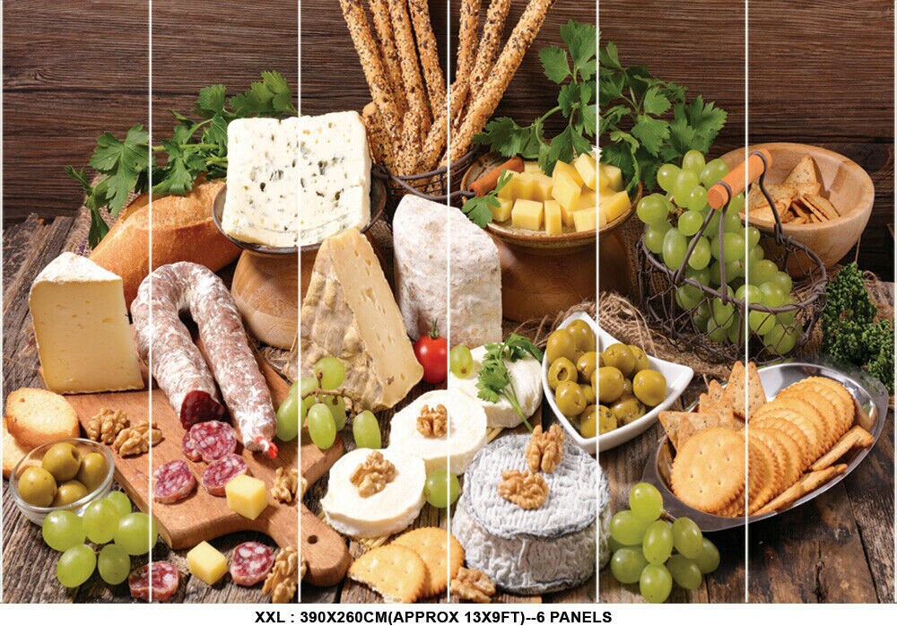 Sides Snacks Grill Food Wallpaper Mural Photo Restaurant | Etsy