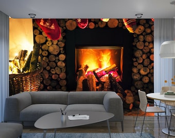 Burning Fire Wall Decal Hot Fire Flames Vinyl Sticker for - Etsy