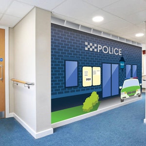 Police Station Police Car Dementia Alzheimer Friendly Photo Wallpaper ...