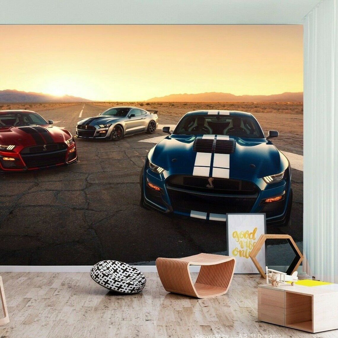 Shelby GT500 Mustang Speed Sports Car Wallpaper Mural Photo | Etsy