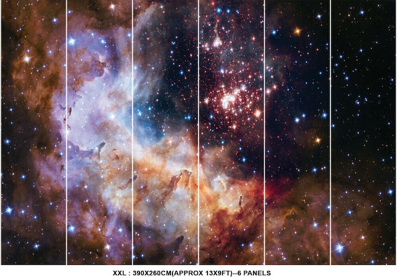 Nebula Cosmo Stars Sky Space Wallpaper Mural Photo Kids Bedroom Home ...