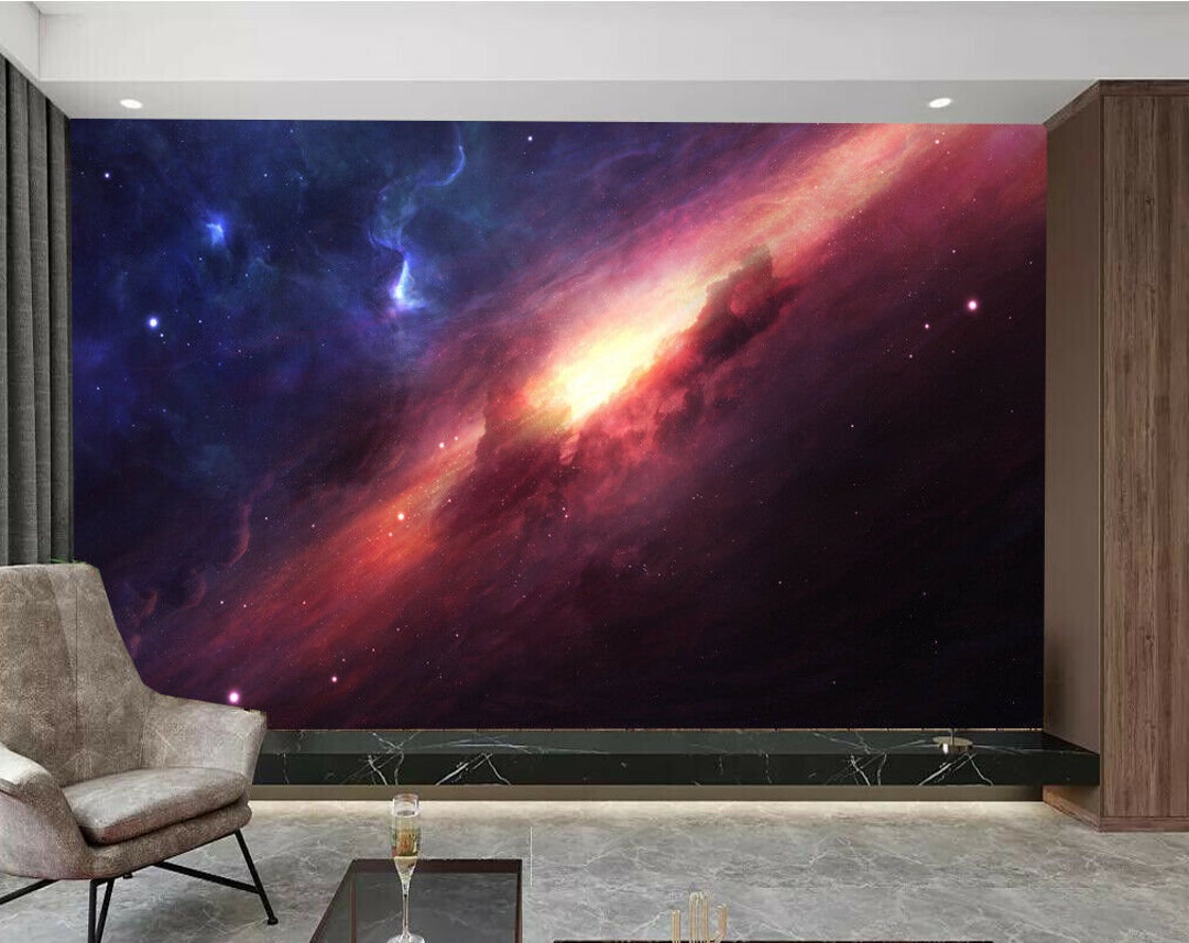 Space Galaxy Stars Cosmos Wallpaper Mural Photo Kids Bedroom Home ...