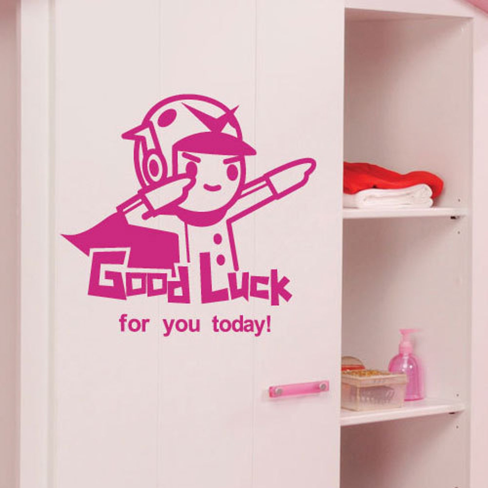 Good Luck Wall Quote Stickers Children Kids Wall Decals Car - Etsy