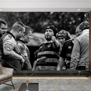 Rugby Team Sports Champions Wallpaper Mural Photo Kids Bedroom Poster ...
