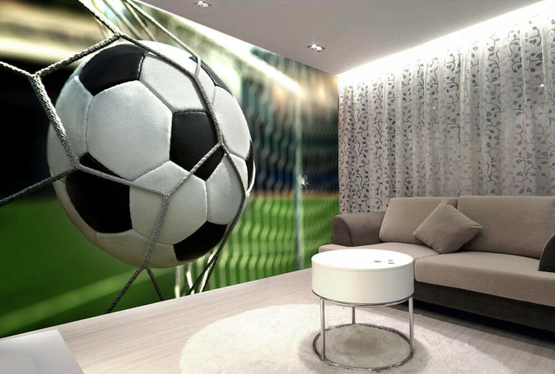 Football Stadium Pitch Sports Wall Mural Photo Wallpaper Kids Nursery ...