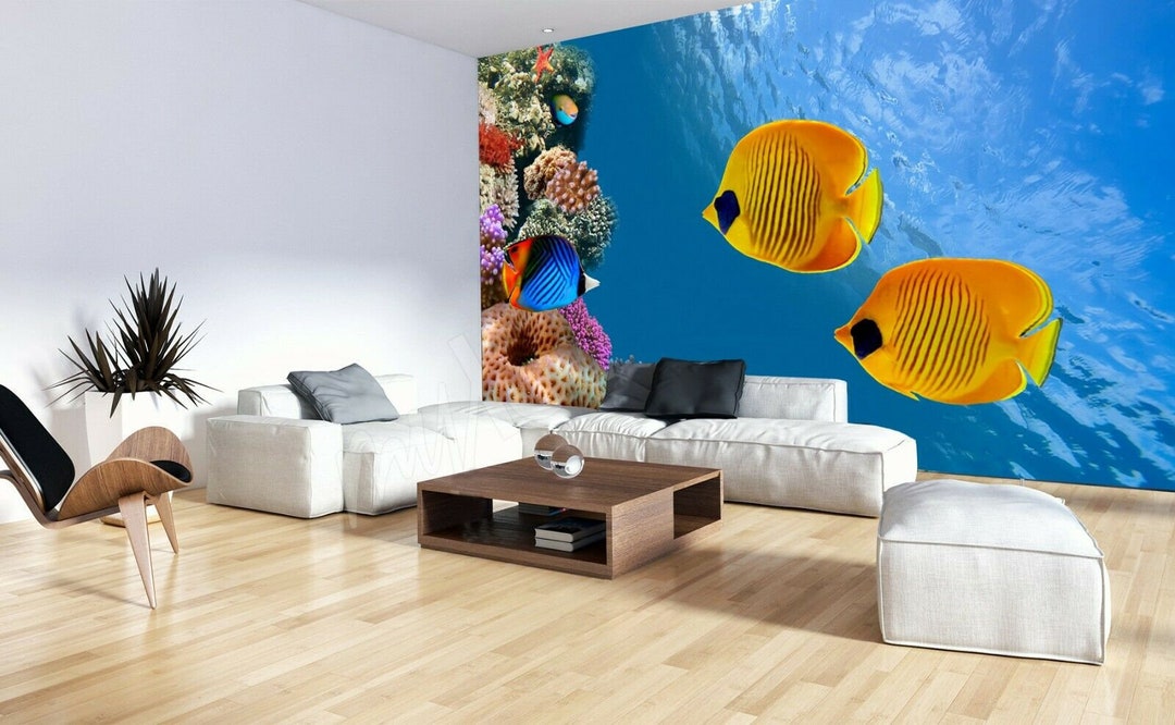 Sea Ocean Fish Coral Reefs Starfish Photo Wallpaper Mural Underwater ...