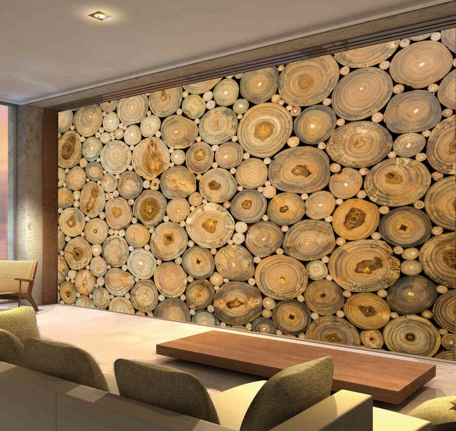 Tree Cabin Wood Log Photo Wallpaper Picture Wall Mural Home - Etsy UK