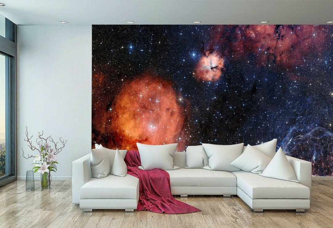 Nebula Cosmo Stars Sky Space Light Wallpaper Mural Photo Bedroom Poster ...