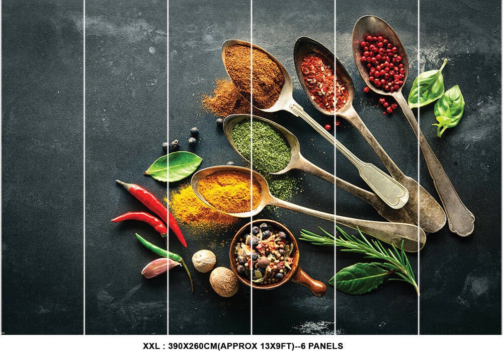 Foods Drinks Spice Herbs Fruits Spoon Kitchen Restaurant | Etsy