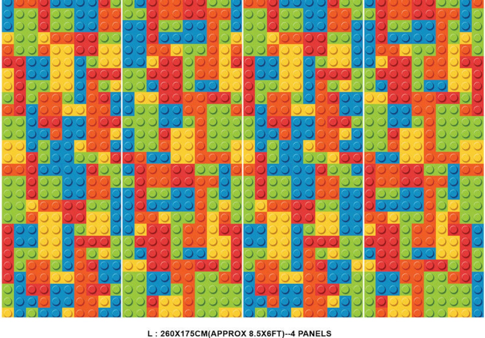 Building Block Background Wallpaper Wall Mural Photo Children | Etsy UK