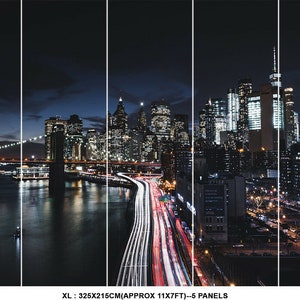 New York City Night View Building Wallpaper Mural Photo Home Room ...