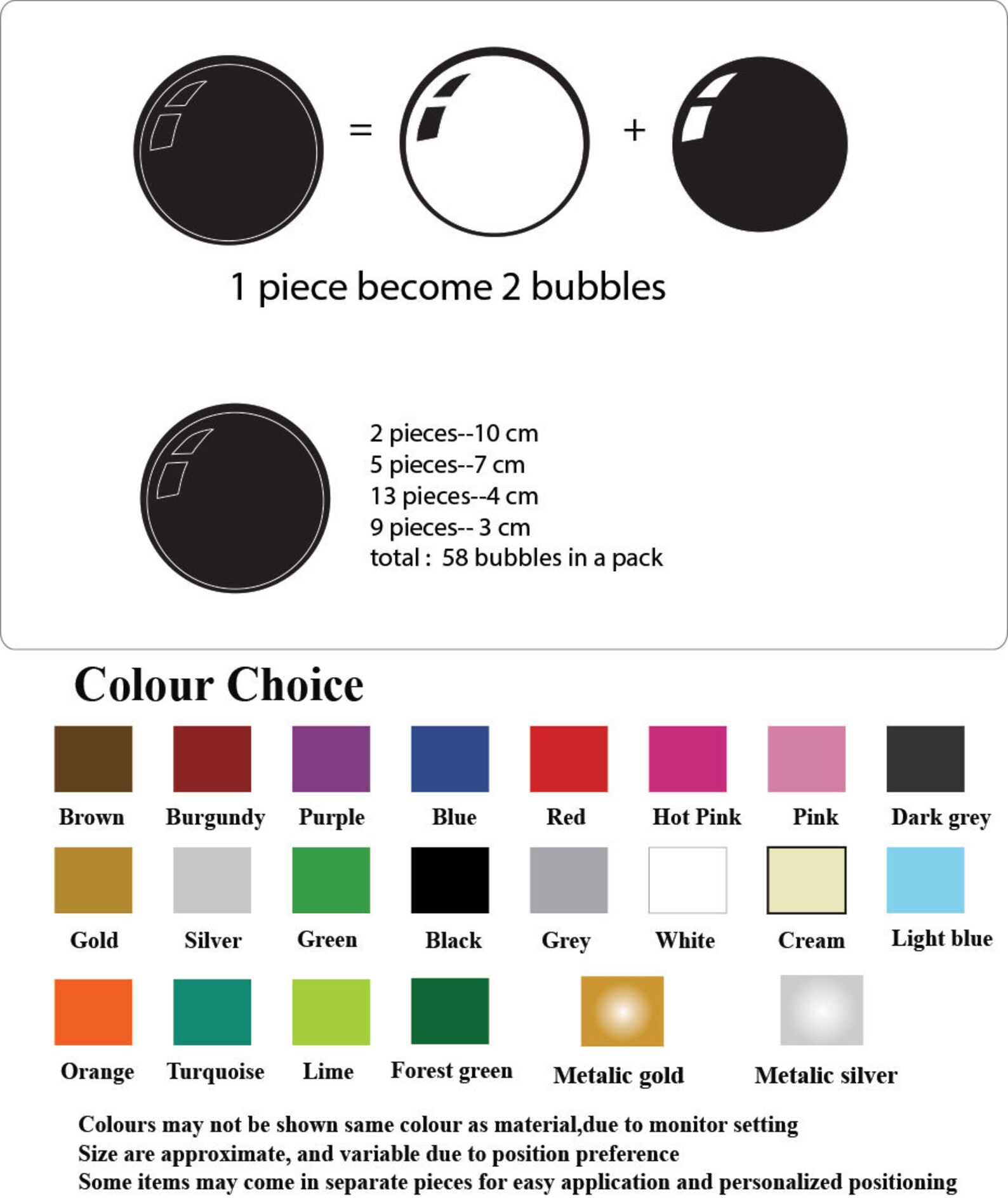 58 Bubbles Bathroom Window Shower Tile Wall Stickers Wall - Etsy