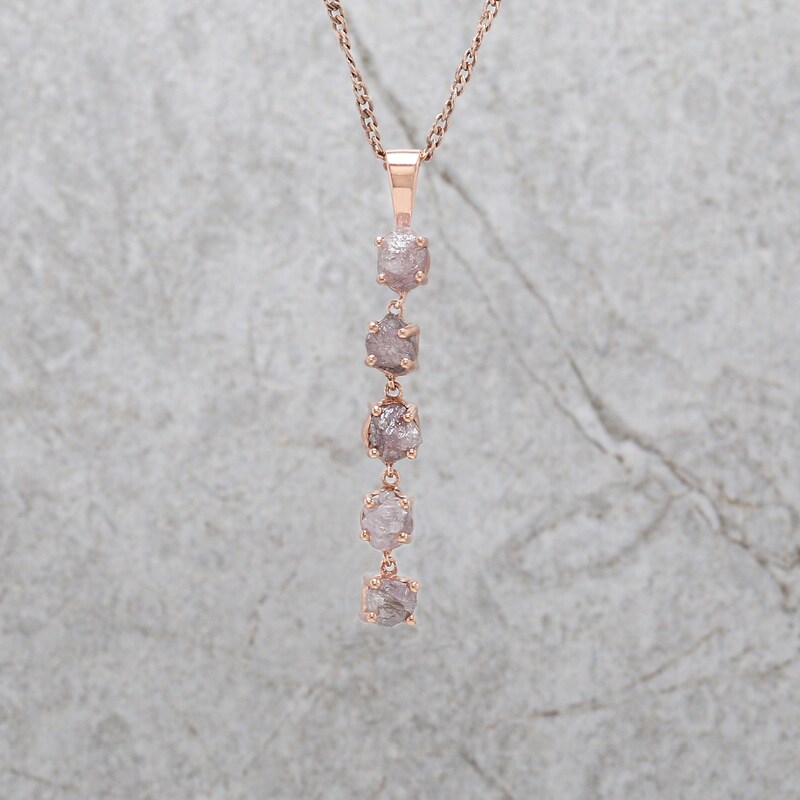 Pink Diamond Pendant - Etsy