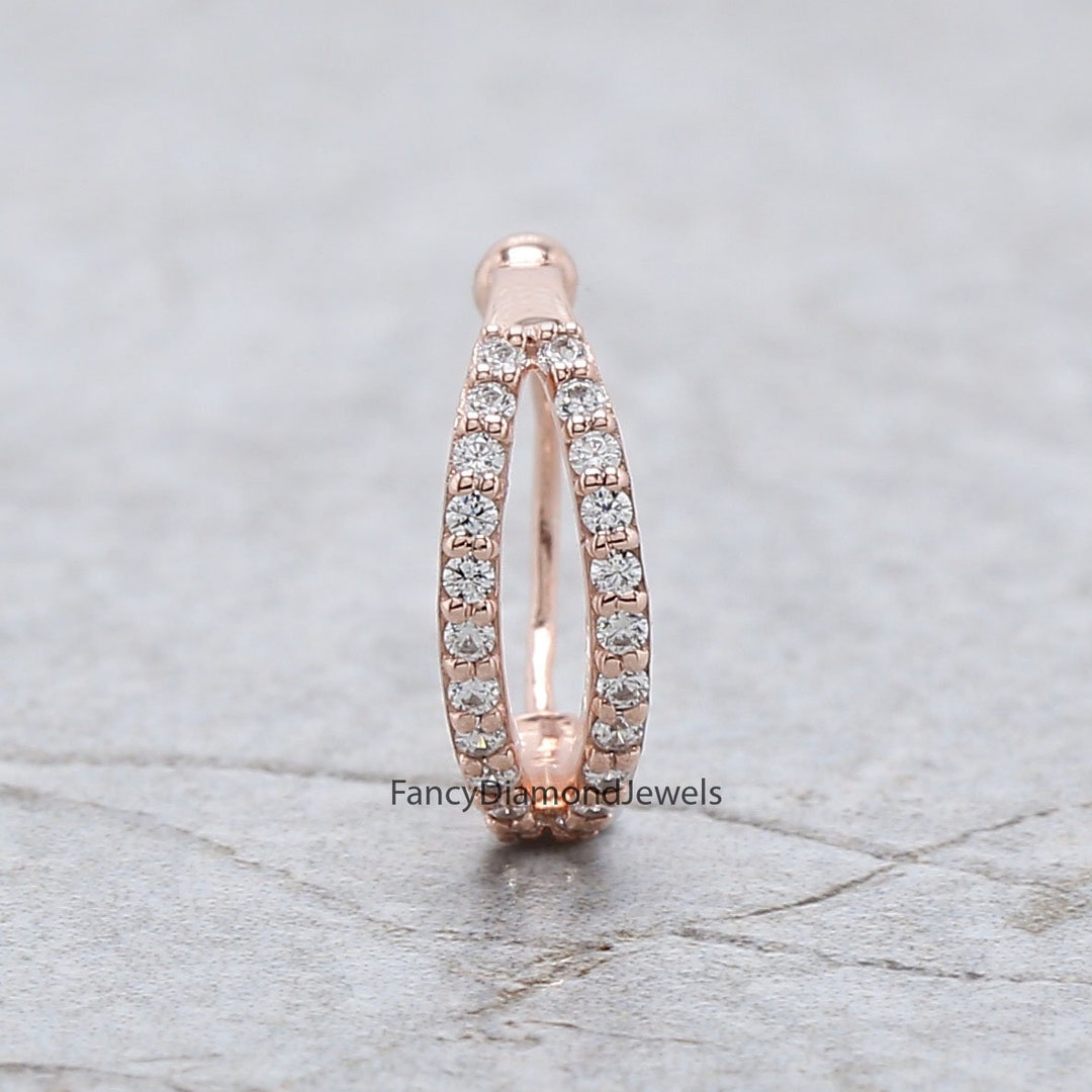 Nose Ring, Studs, Natural Diamond Nose Ring, Nose Ring Hoop, Nose Stud ...