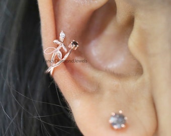 Ear Cuff Earrings, Ear Wraps, Earring Cuffs, Natural Diamond Ear Cuff ...