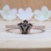 Pentagon Cut Salt and Pepper Diamond Ring 0.98 Ct 7.00 MM Pentagon ...