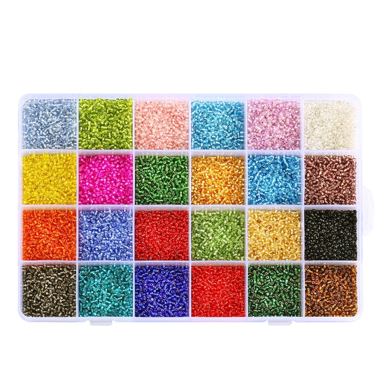 Wholesale 24000pcs Seed Beads Set Box, Czech Glass Seed Beads With Hole ...