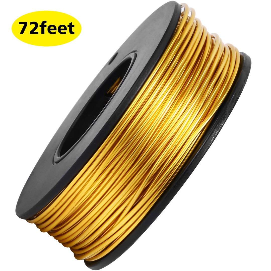 72 Feet Soft Aluminum Wire 18 Gauge 20 Meters Anodized Aluminum Wire ...