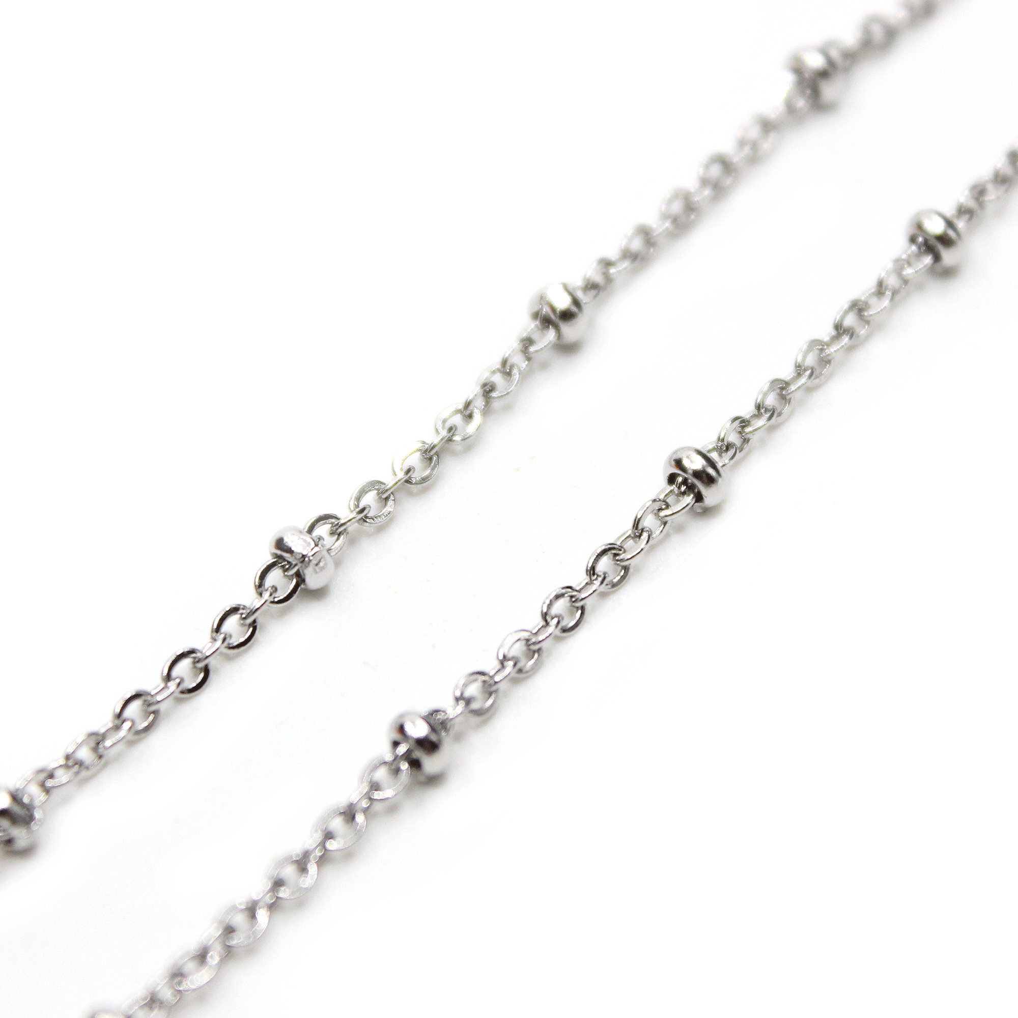 12 PSC Stainless Steel Satellite Cabel Chain Finished Chain | Etsy