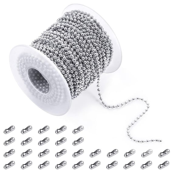 48 Feets Stainless Steel Bead Ball Chain With 30 PCS Matching | Etsy