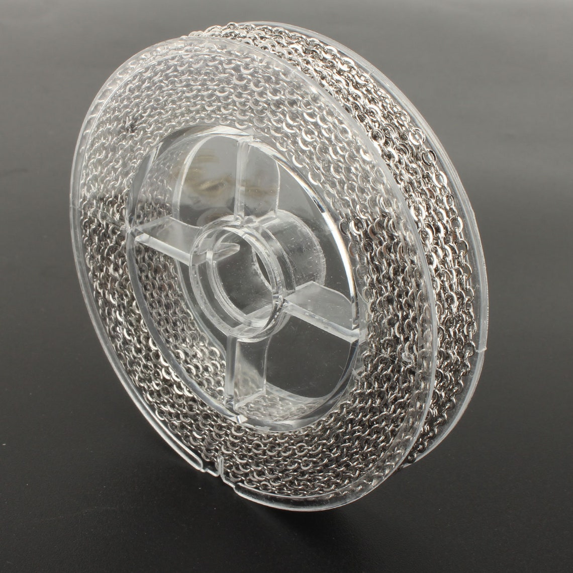 Stainless Steel Flat Cable Chain Spool Roll Raw Chain for | Etsy