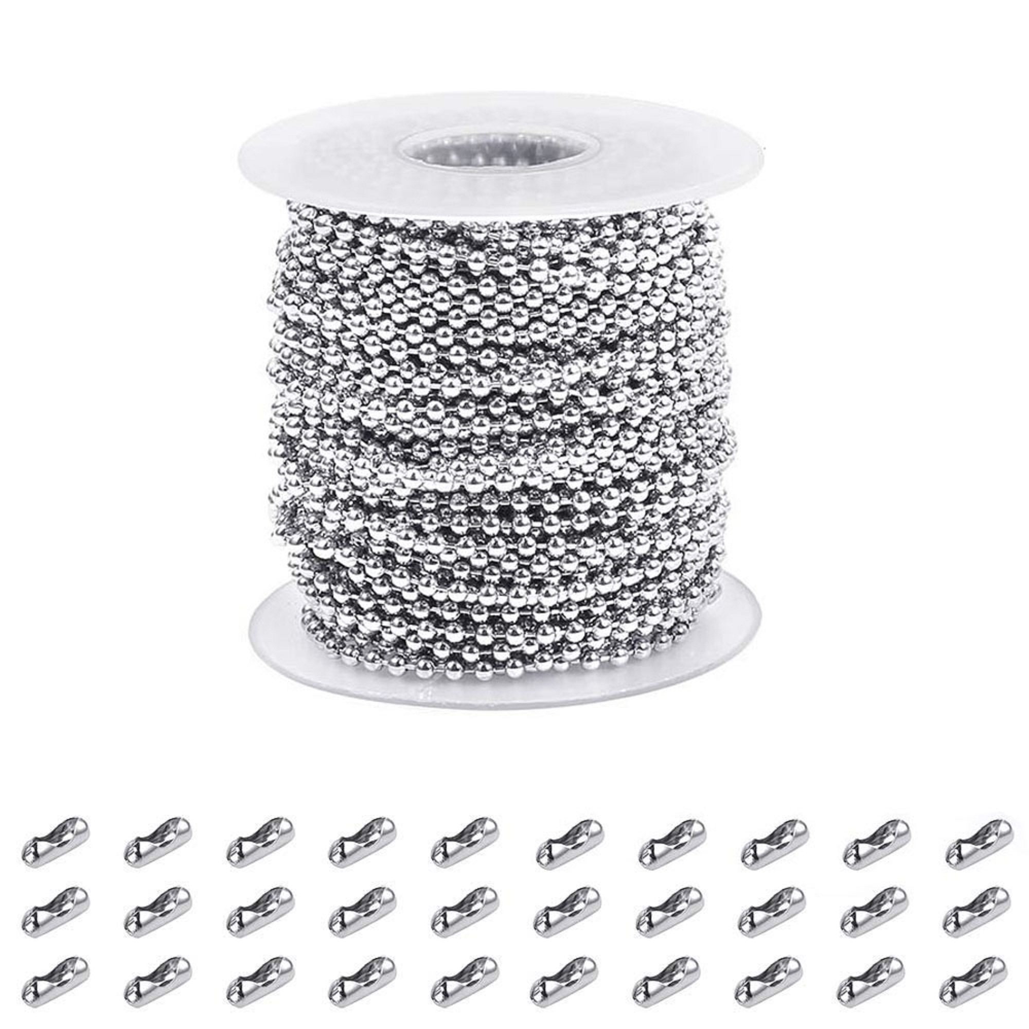 48 Feets Stainless Steel Bead Ball Chain With 30 PCS Matching - Etsy