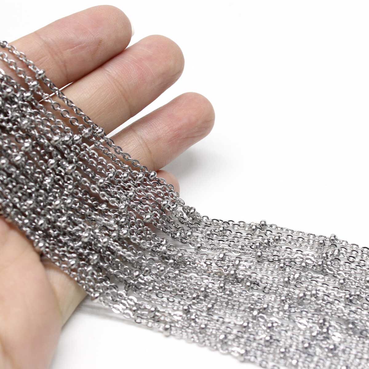 12 PSC Stainless Steel Satellite Cabel Chain Finished Chain | Etsy