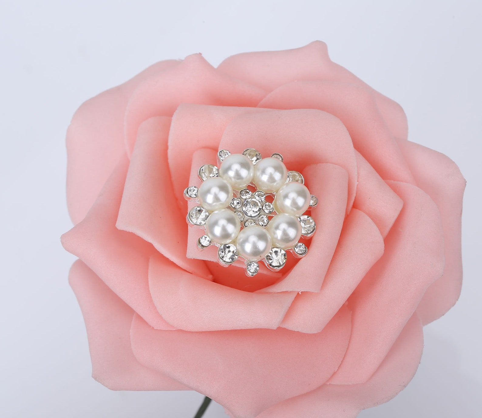 Wholesale 12 PCS Vintage Flatback Pearl Flower Rhinestone - Etsy