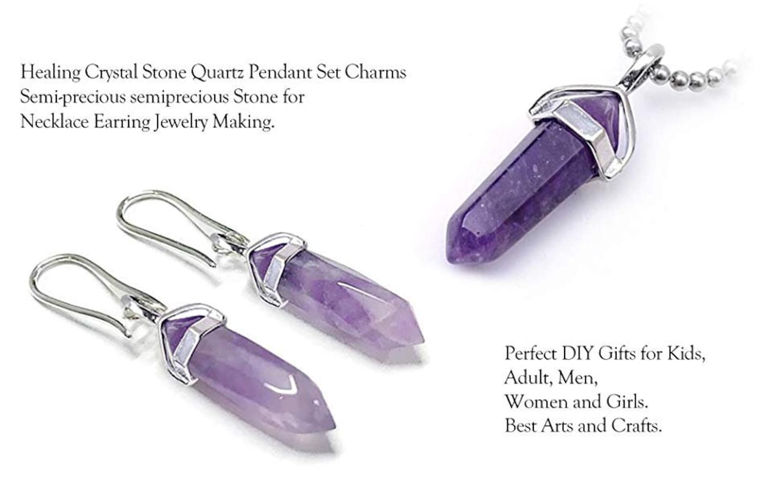 Wholesale Natural Hexagonal Amethyst Crystal Pendant Healing - Etsy