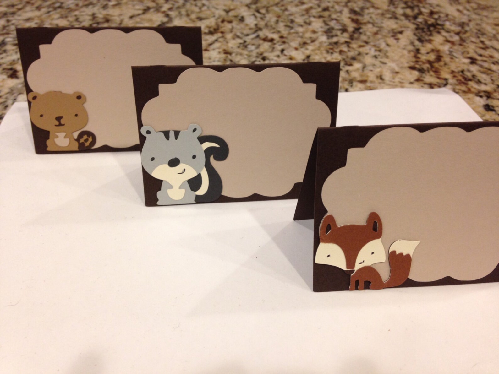 12 Woodland Animal Food Labels - Etsy