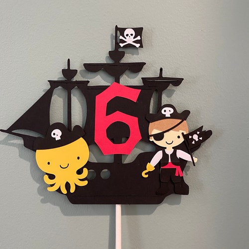 Pirate Cake Topper Pirate Party Pirate Birthday Pirate - Etsy