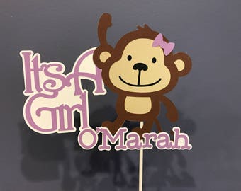 Monkey Girl Baby Shower | Etsy