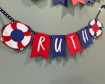 Nautical Name Banner | Etsy