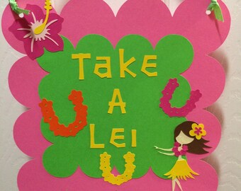 Take a Lei Sign - Etsy