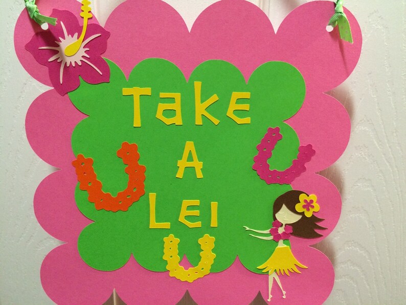 Take a Lei Luau Sign | Etsy