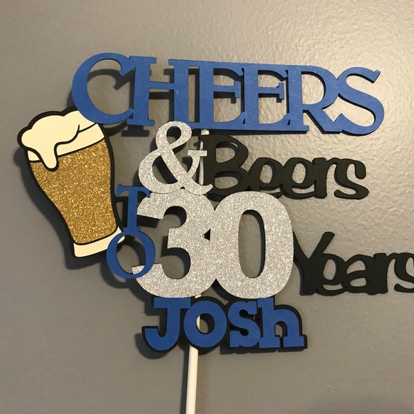 Beer Cake Topper - Etsy