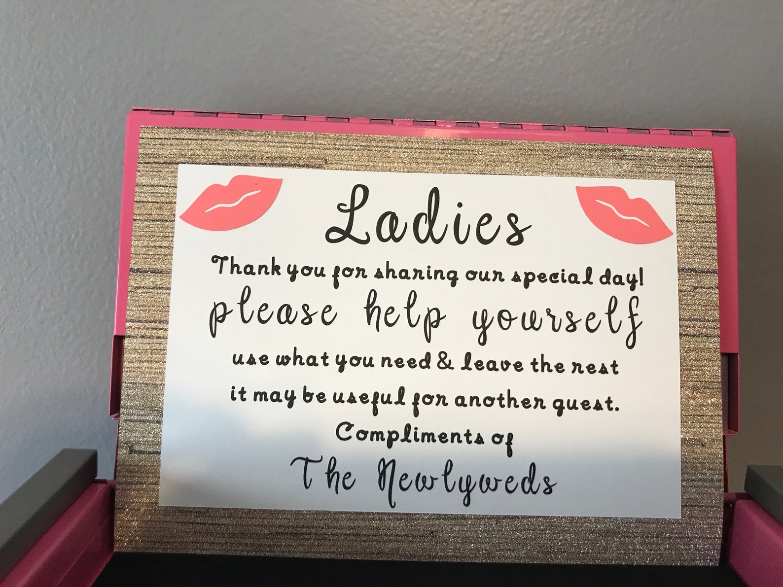 Small Bathroom Basket Signs wedding | Etsy