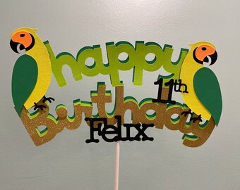 Parrot Cake Topper | Etsy
