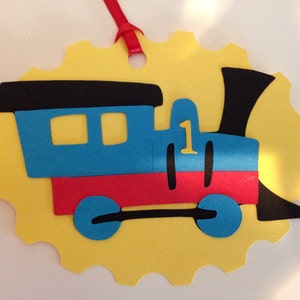 12 Large Train Favor Tags (with Message) - Etsy