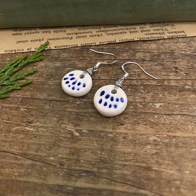 Pottery Earrings - Etsy