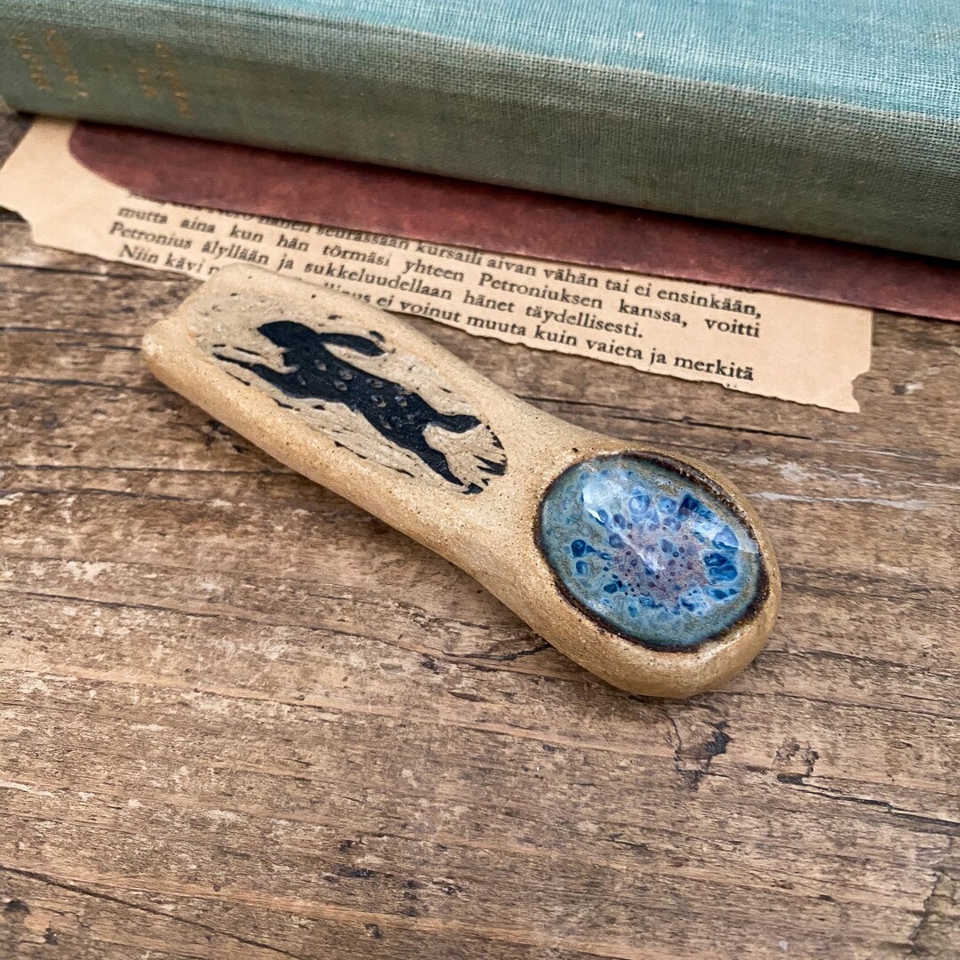 Rustic Ceramic Spoon, Salt Pot Spoon, Pottery Spoon - Etsy