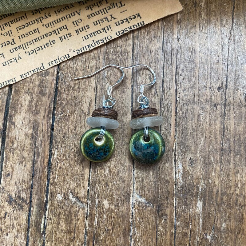 Pottery Earrings - Etsy