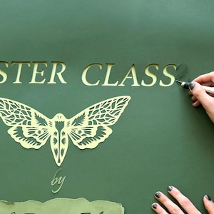 Paper Cutting Masterclass, Hand Cut Moth Tutorial, DIY Papercut Art ...