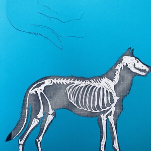 Paper Collage " Wolf " Paper Cut Collage, Original Paper Cutting ...