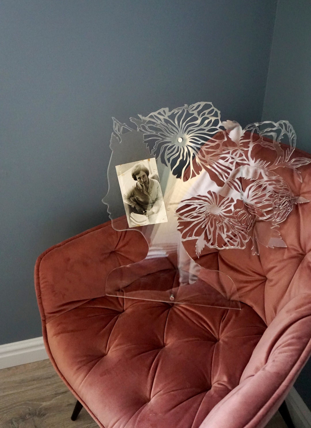 Modern Frame. Acryl Laser Cut Frame. Wall Hanging , Transparent Art ...