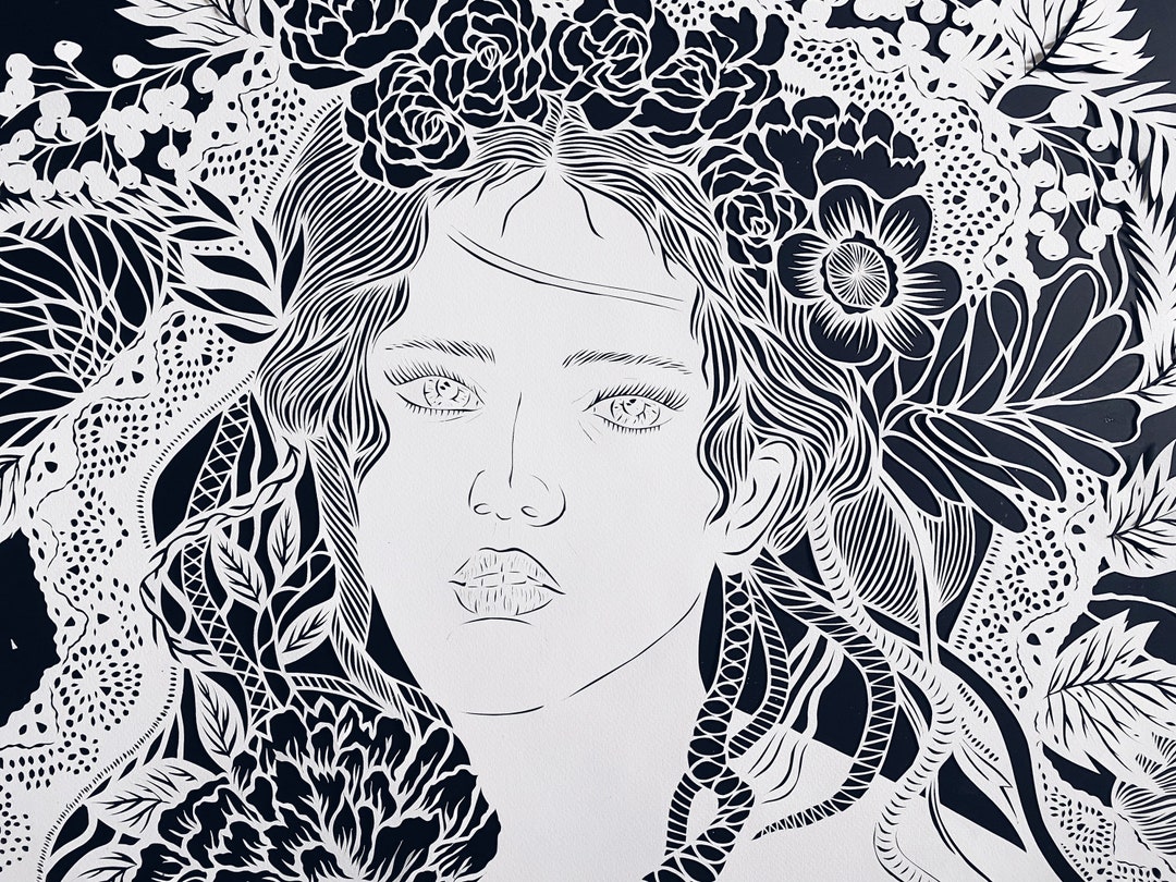 Paper Cut Artwork , Big Hand Cut Paper Art “ukraine“ Original Paper ...