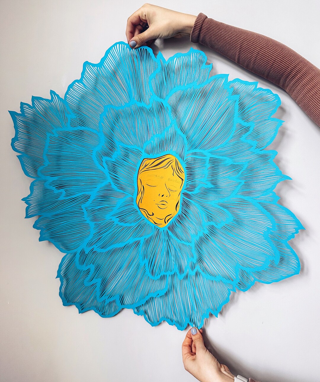 Paper Collage Art “freedom" . Big Paper Cuting, Original Paper Cut ...