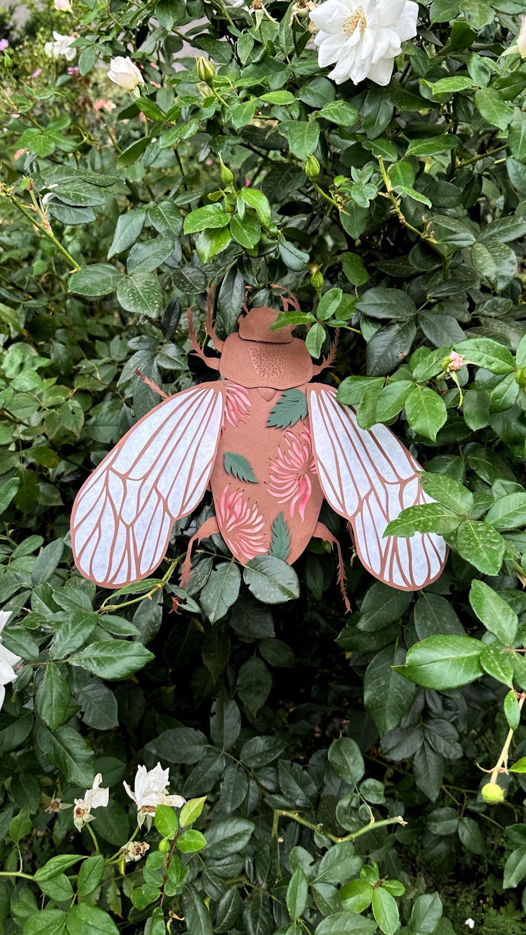 Art Collage, Paper Cutting , Bug Silhouette With Tracing Paper ,"bug ...