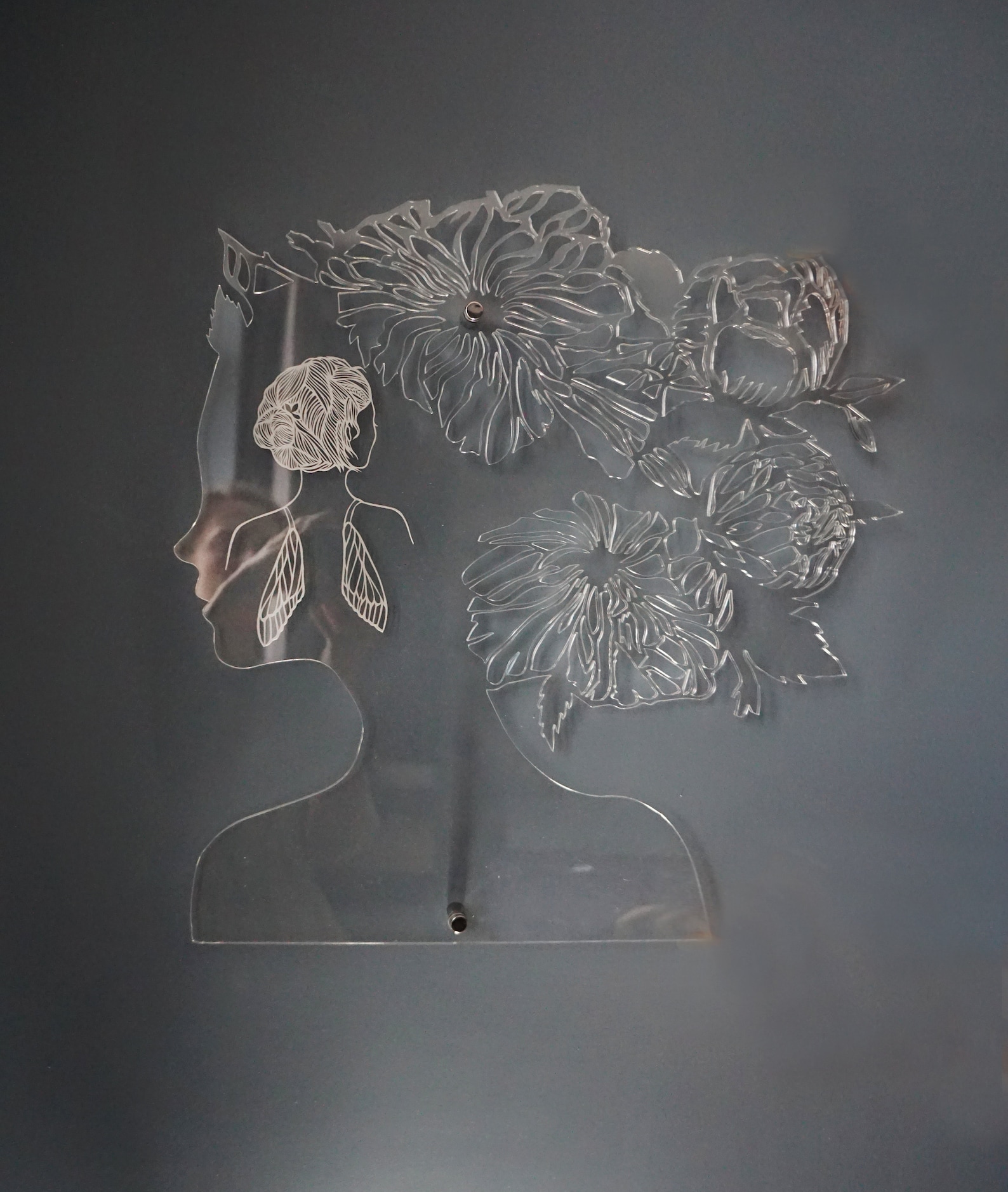 Modern Frame. Acryl Laser Cut Frame. Wall Hanging , Transparent Art ...